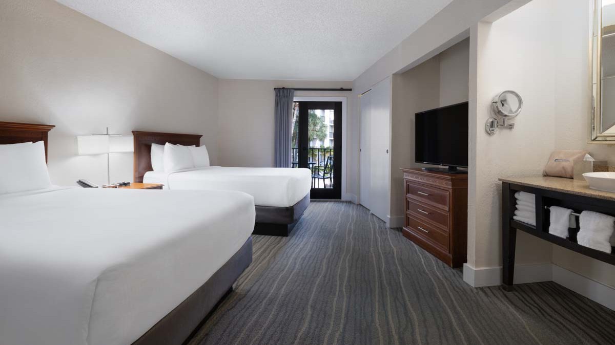 2 Double Beds, Studio Suite | Wyndham Boca Raton